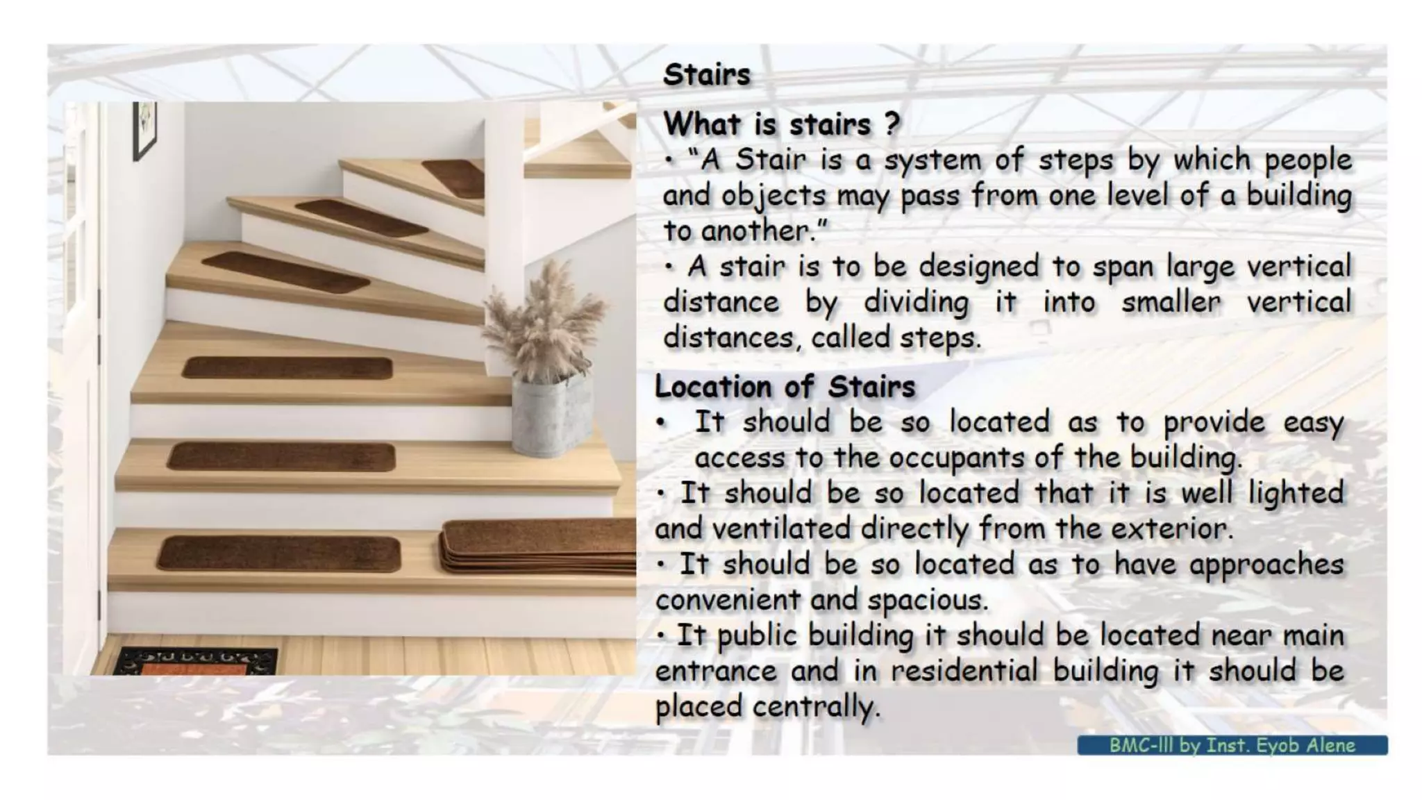 vertical circulation in architecture / circulation system | PPTX