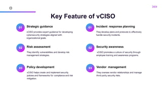VCISO | Virtual Chief Information Security | VCISO services - 2023 | PPTX