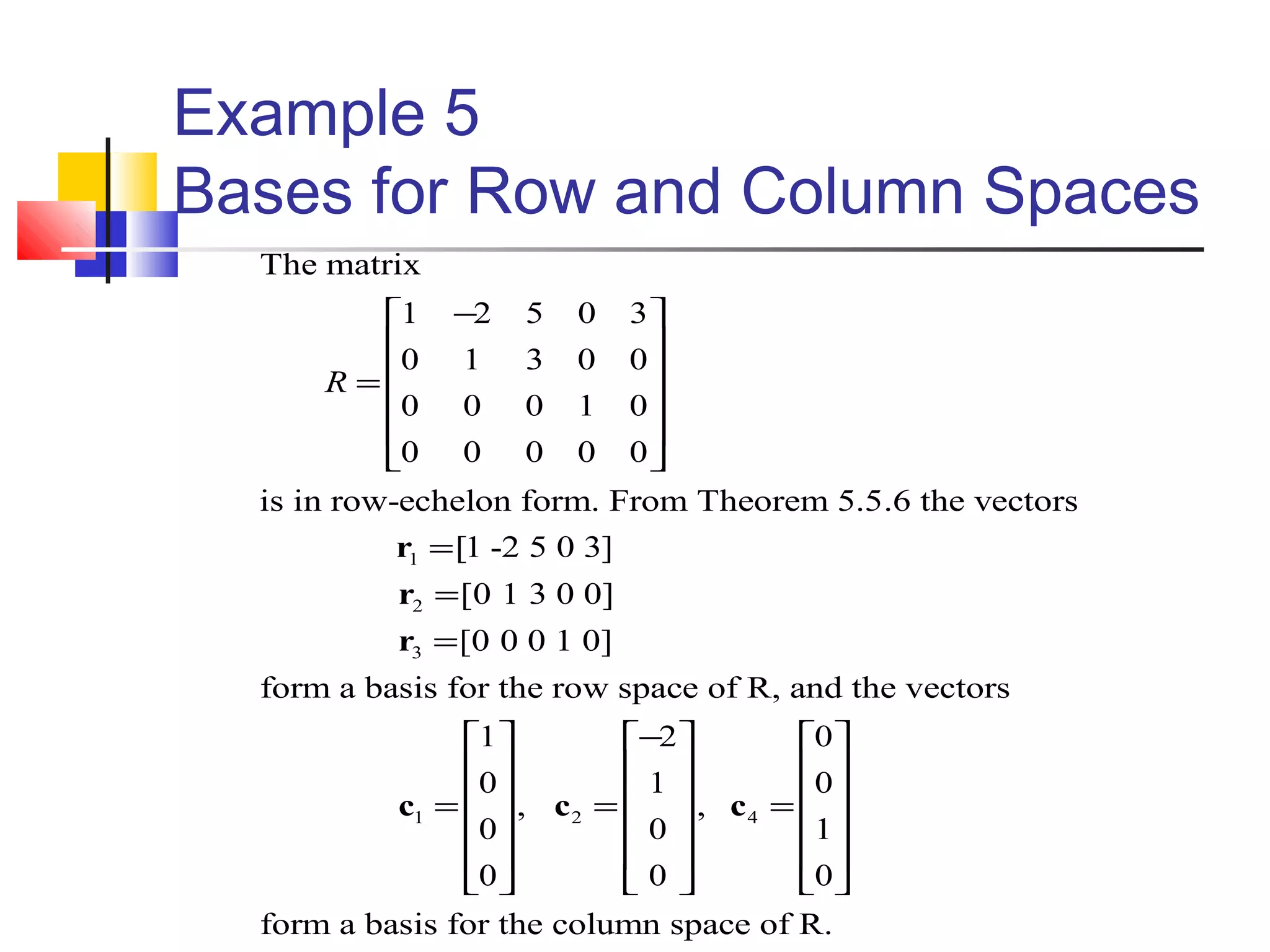 Null space, Rank and nullity theorem | PPT