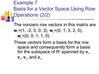 Null space, Rank and nullity theorem | PPT