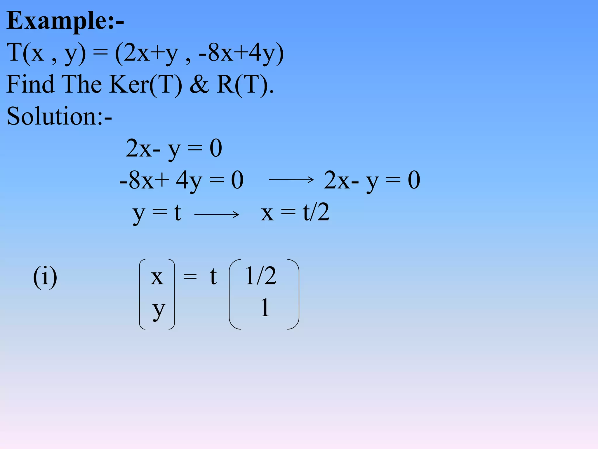 Vcla.ppt COMPOSITION OF LINEAR TRANSFORMATION KERNEL AND RANGE OF ...