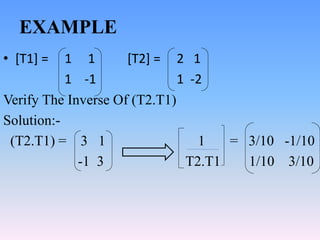 Vcla.ppt COMPOSITION OF LINEAR TRANSFORMATION KERNEL AND RANGE OF ...