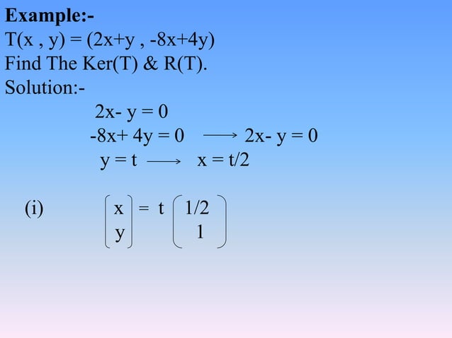 Vcla.ppt COMPOSITION OF LINEAR TRANSFORMATION KERNEL AND RANGE OF ...