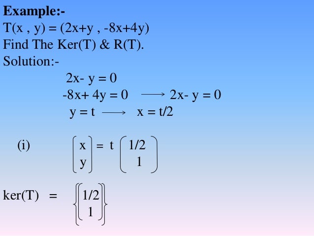 Vclappt Composition Of Linear Transformation Kernel And Range Of L