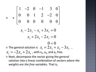 Null space and rank nullity theorem | PPTX