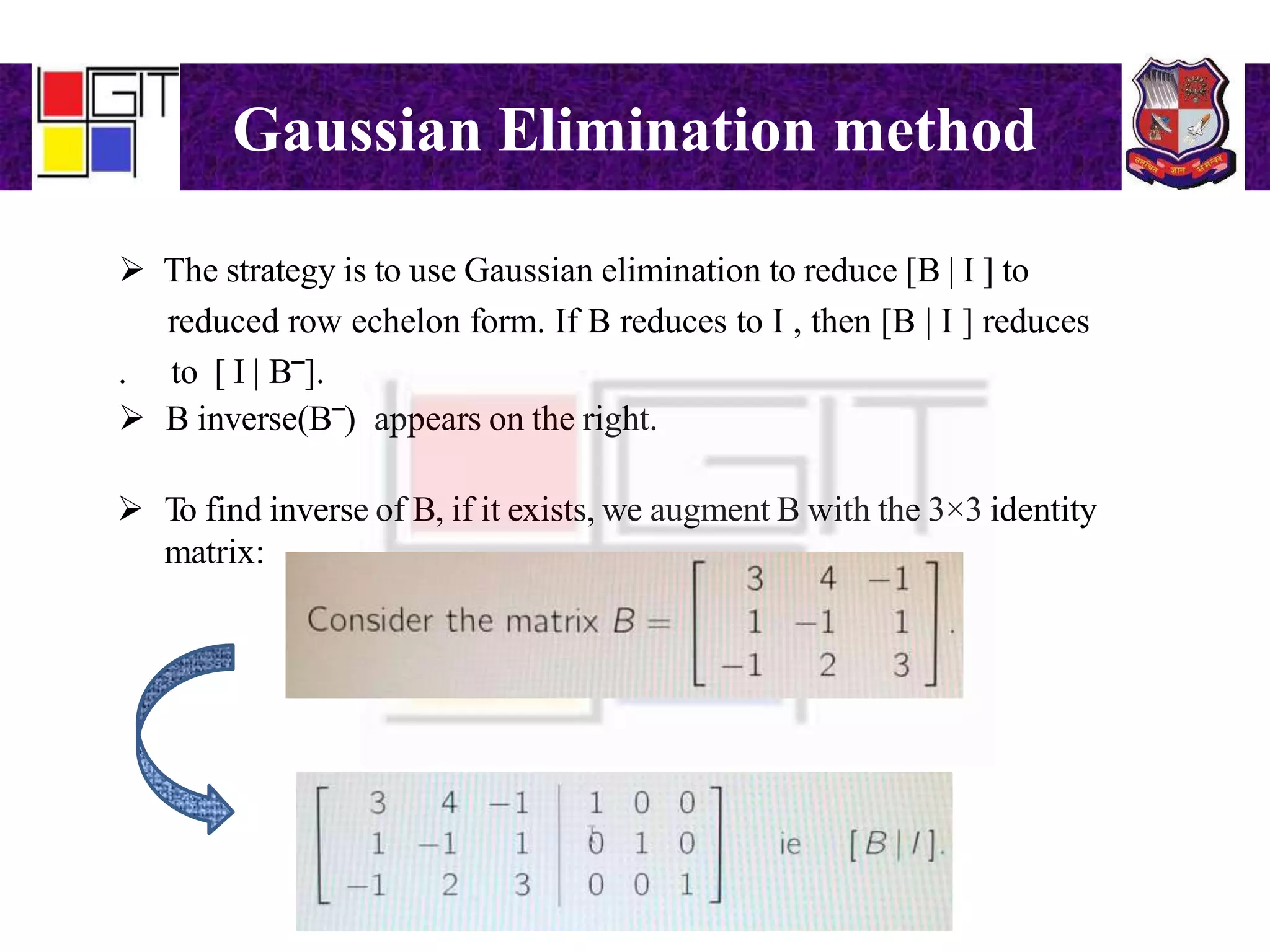 Inverse of a Matrix | PPTX