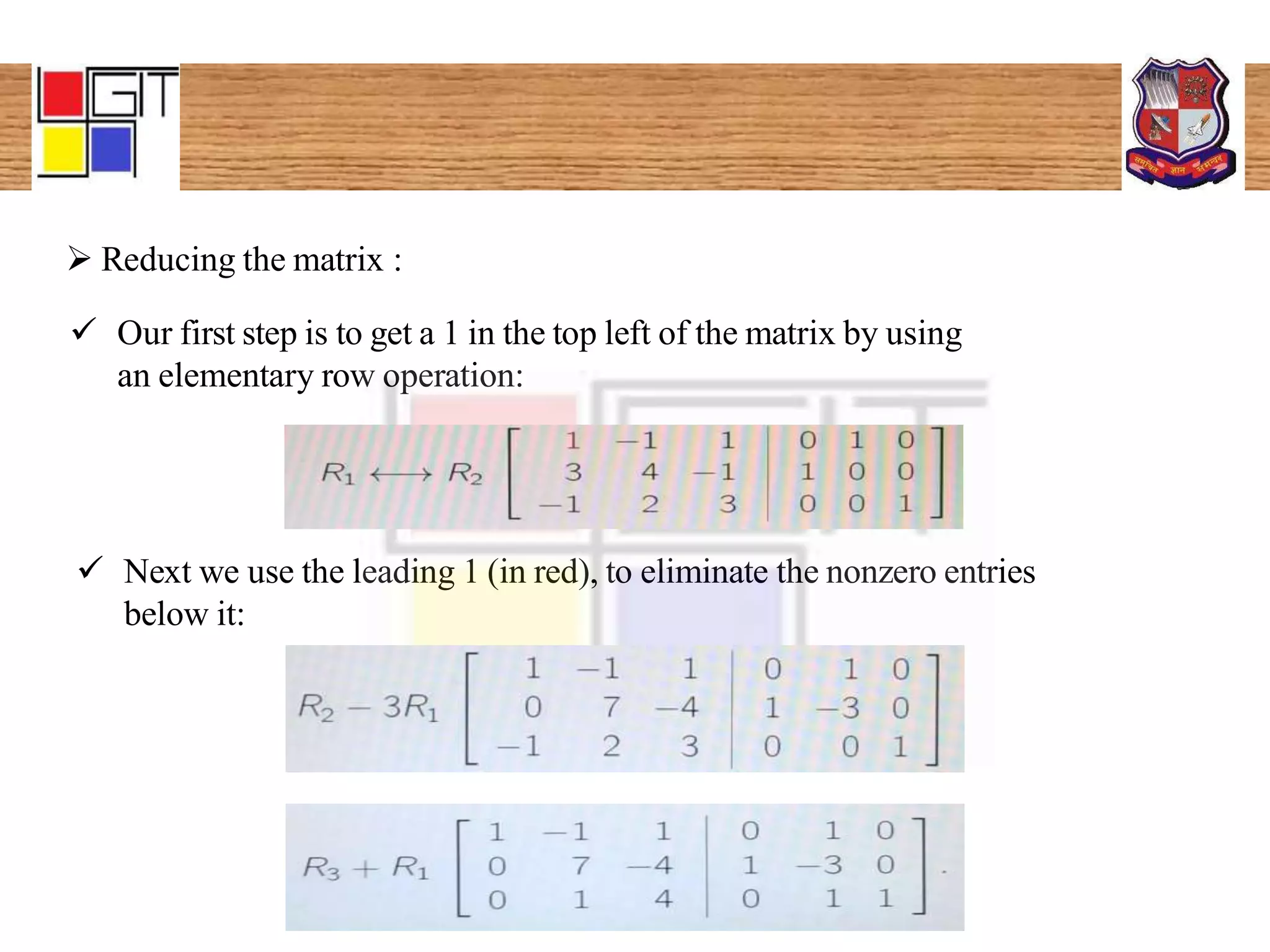 Inverse of a Matrix | PPTX