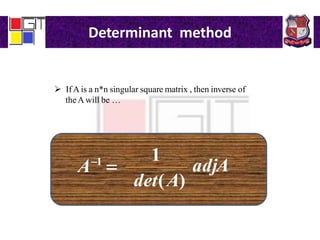 Inverse of a Matrix | PPTX