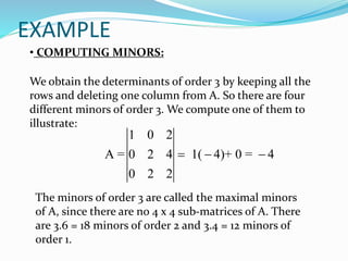 rank of matrix | PPTX