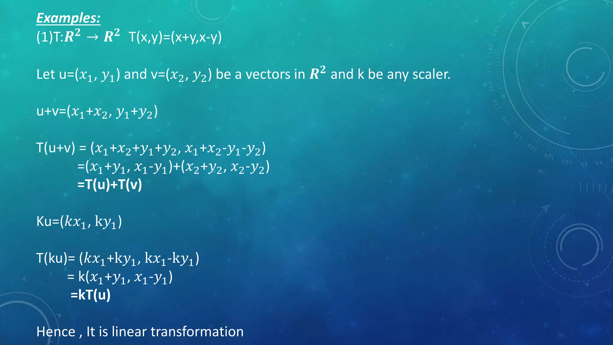Linear transforamtion and it,s applications.(VCLA) | PPTX | Physics ...