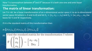 Linear transforamtion and it,s applications.(VCLA) | PPTX | Physics ...