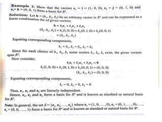 Vector Spaces,subspaces,Span,Basis | PPTX
