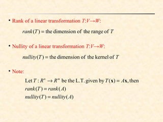 linear transformation | PPT