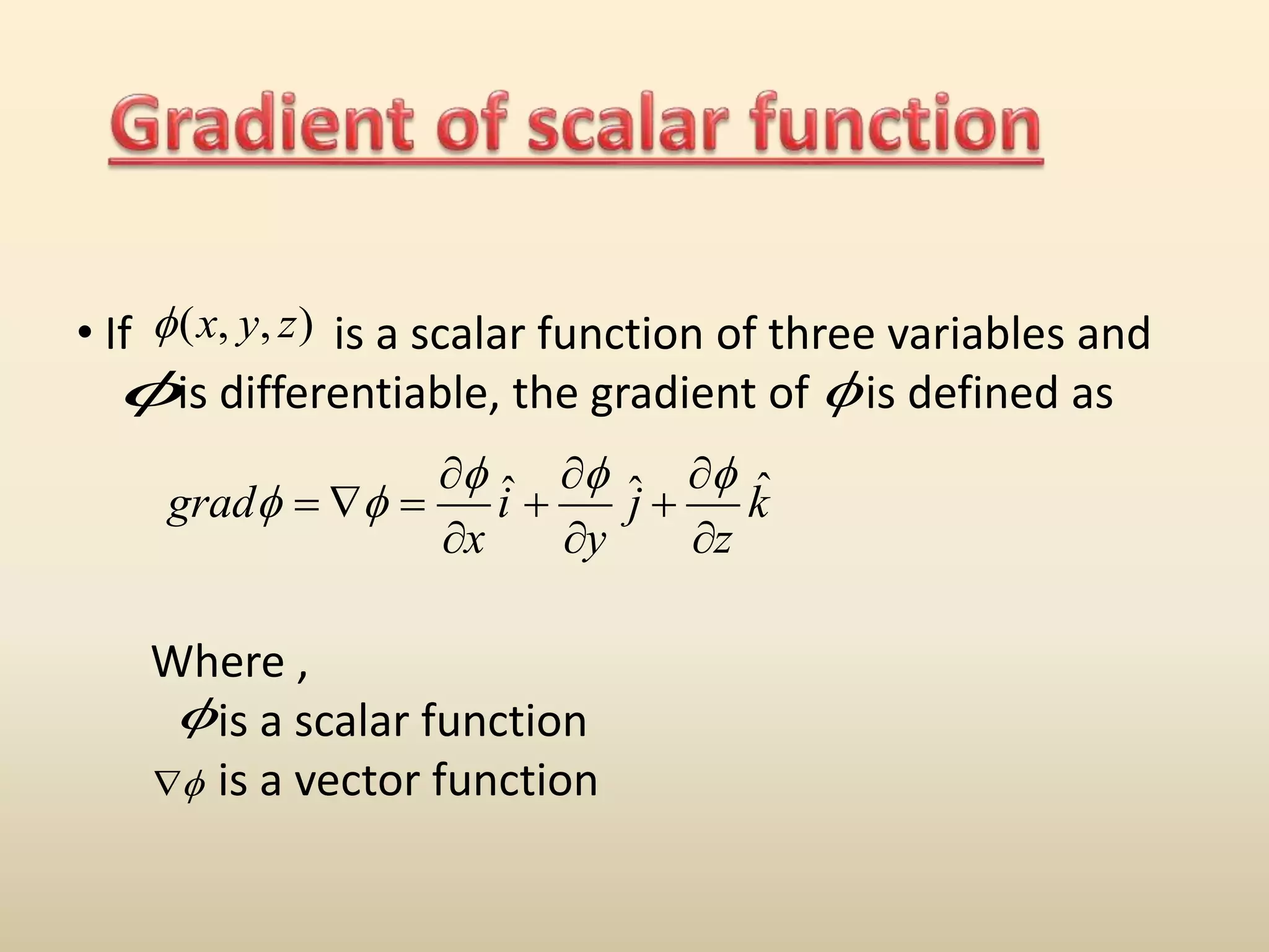 Gradient Directional Derivative Divergence Curl Pptx 3 D