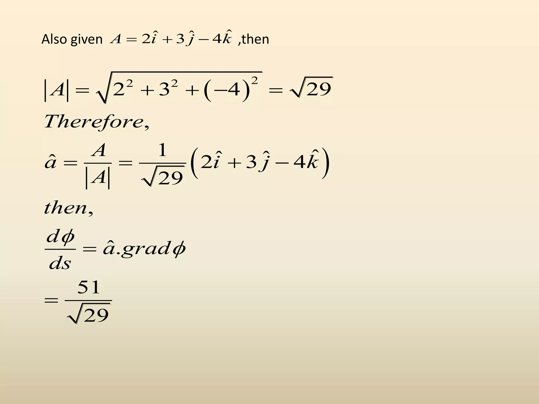 Gradient Directional Derivative Divergence Curl Pptx