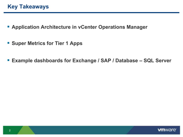 VMworld 2013: Performance Management of Business Critical Applications ...