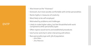 Finding Careers to Match your Myers Briggs Personality Type | PPTX