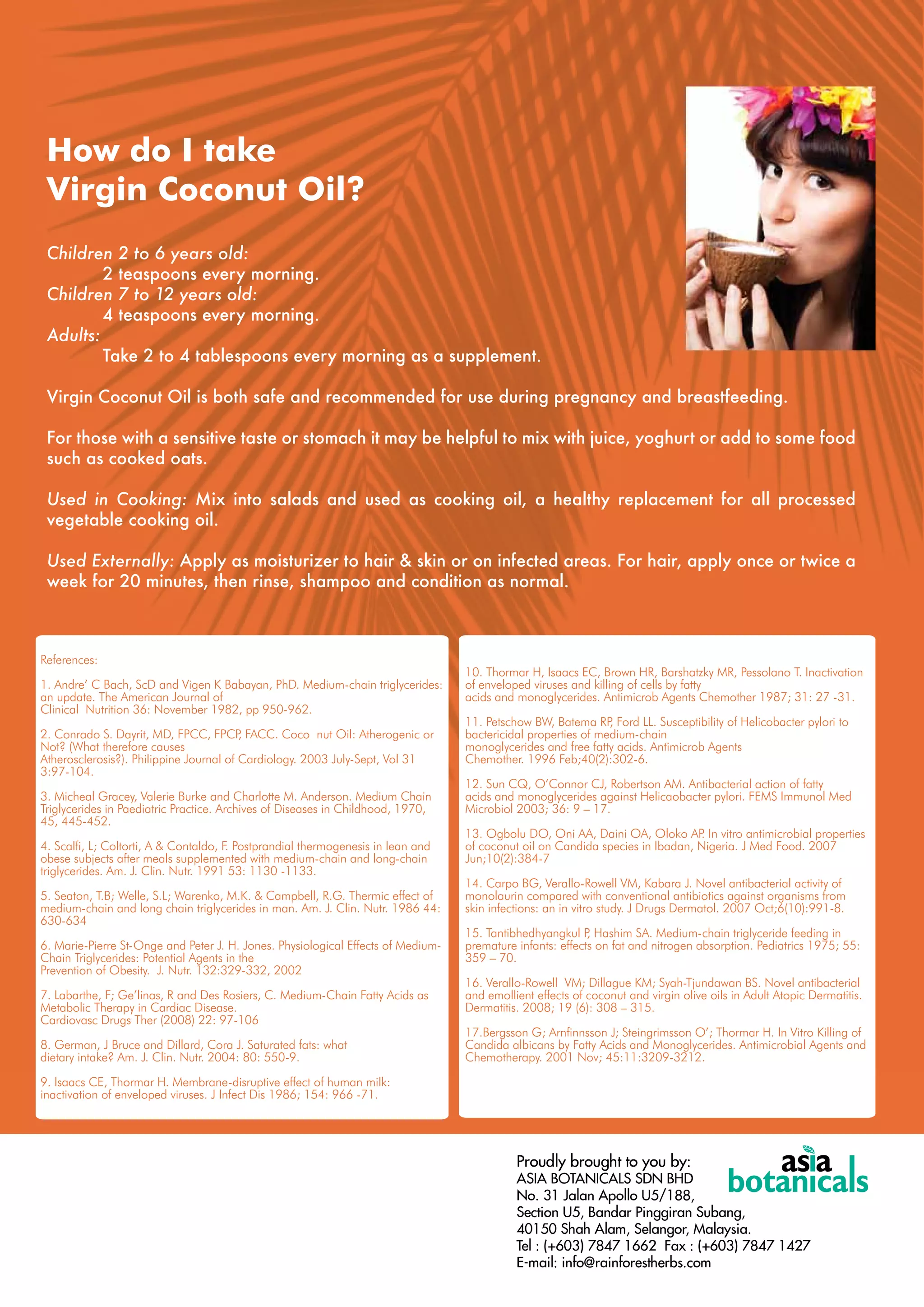 Benefits Of Virgin Coconut Oil | PDF