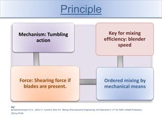 V cone blender or Twin shell blender | PPTX