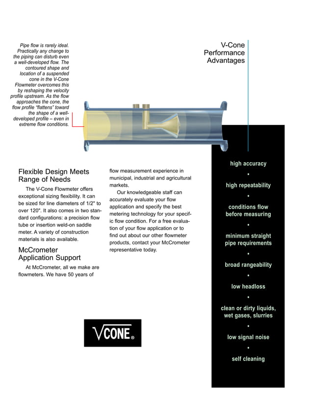 V cone flow meters | PDF