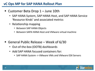VMware vCenter Operations (vCOps) Management Pack for SAP HANA Overview ...