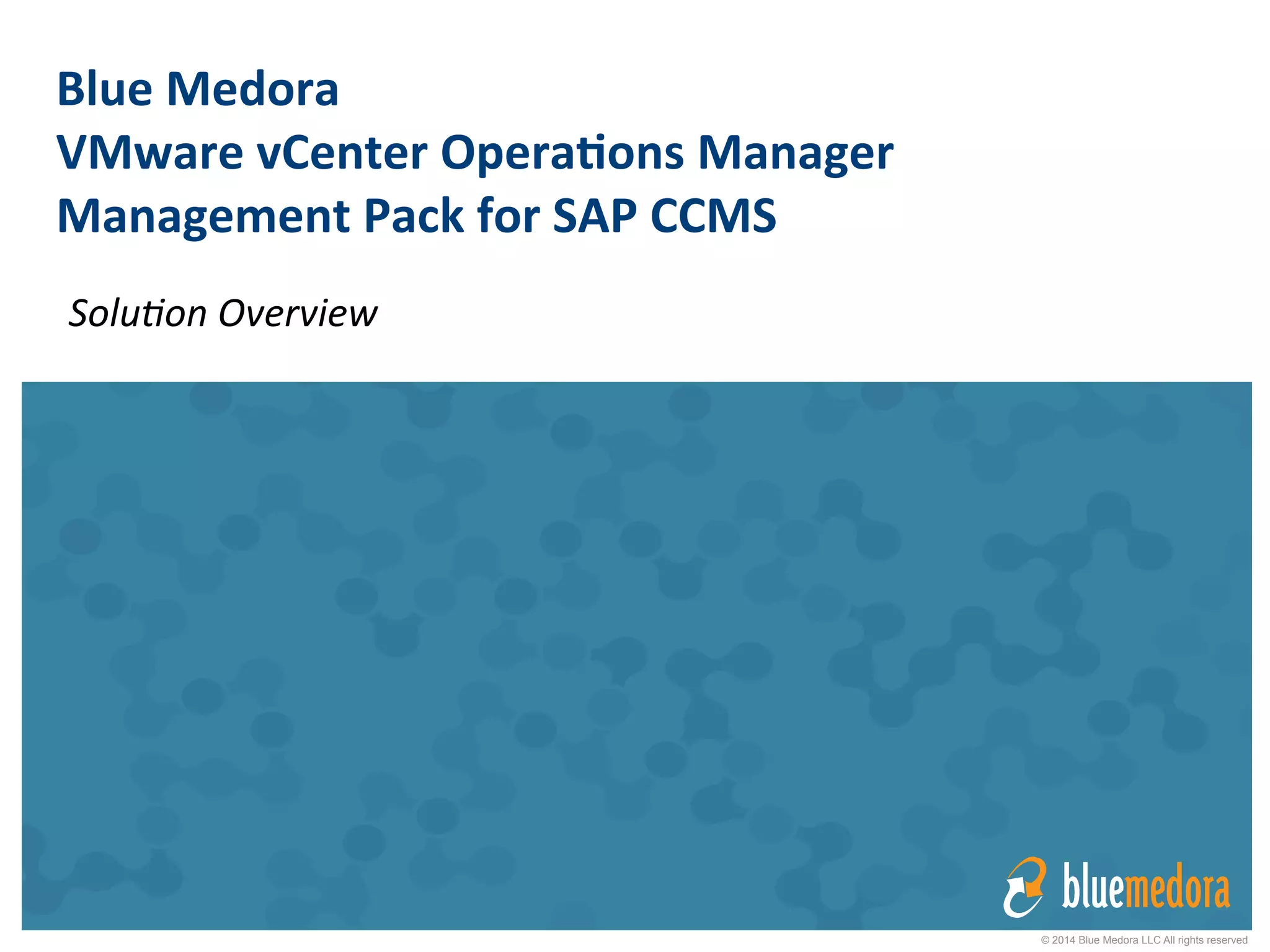 VMware vCOPs Management Pack for SAP CCMS Overview | PDF | Operating ...