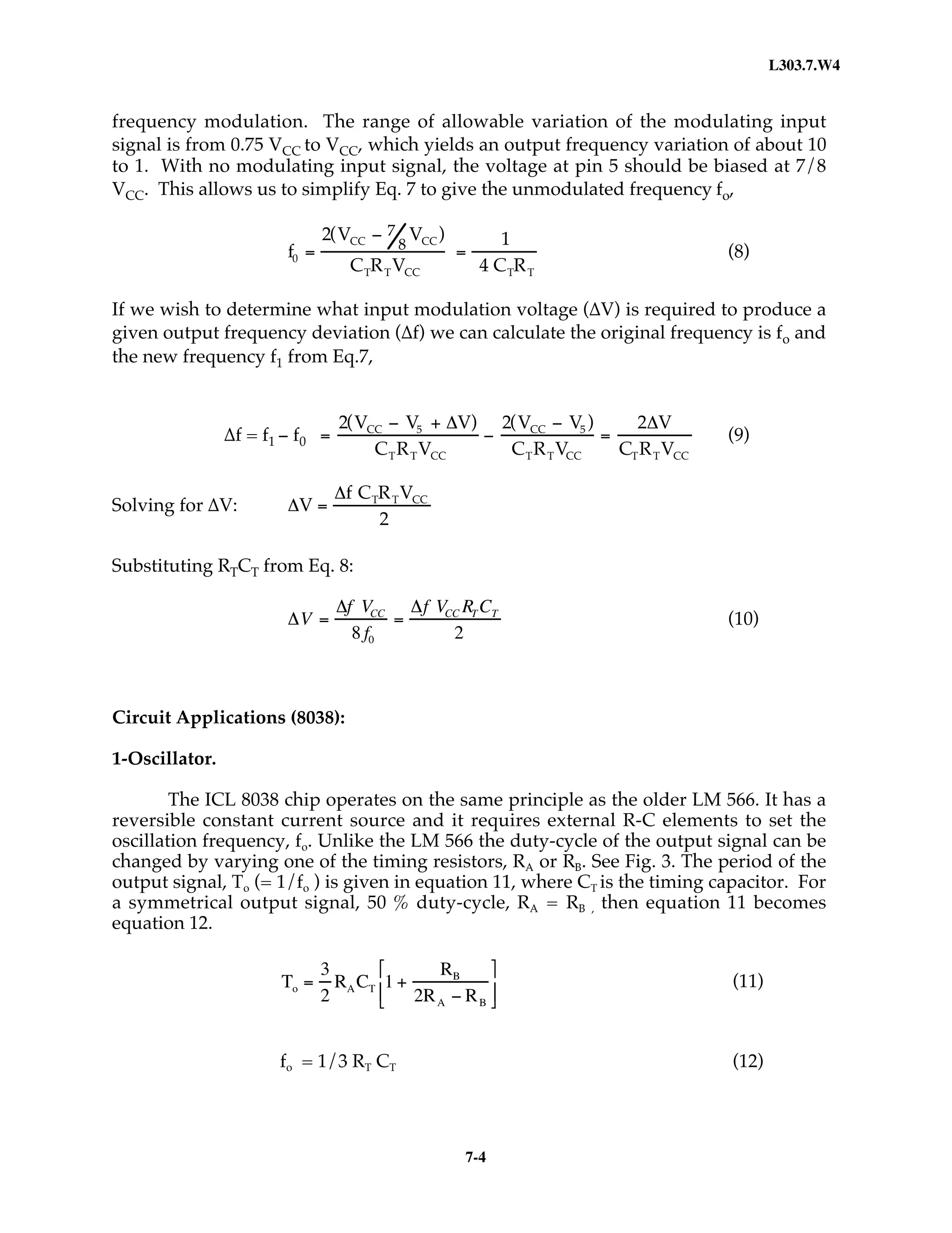 VCO_W.pdf VCO con IC aplicaciones del oscilador | PDF