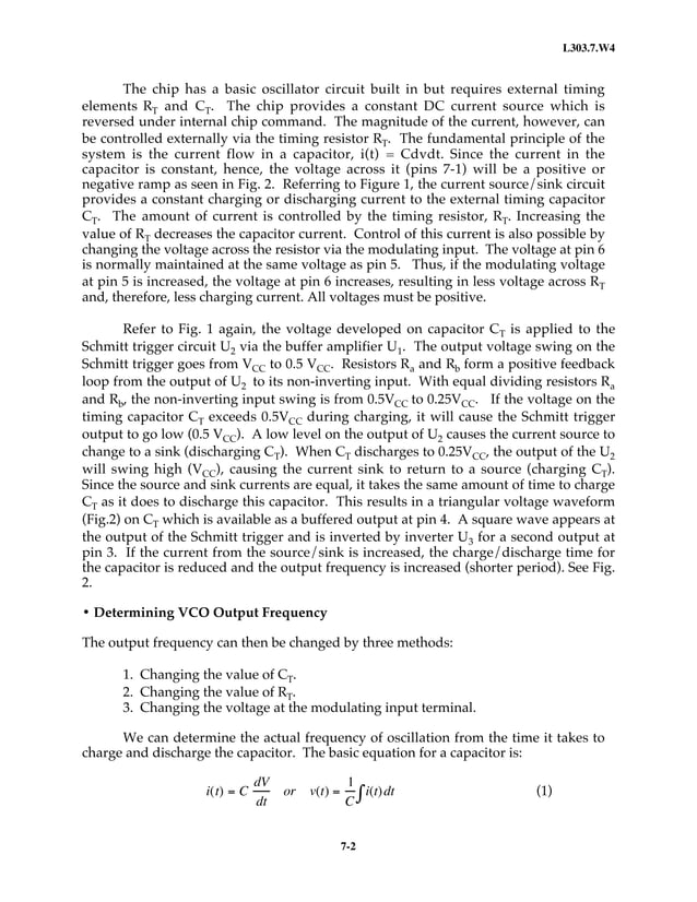 VCO_W.pdf VCO con IC aplicaciones del oscilador | PDF