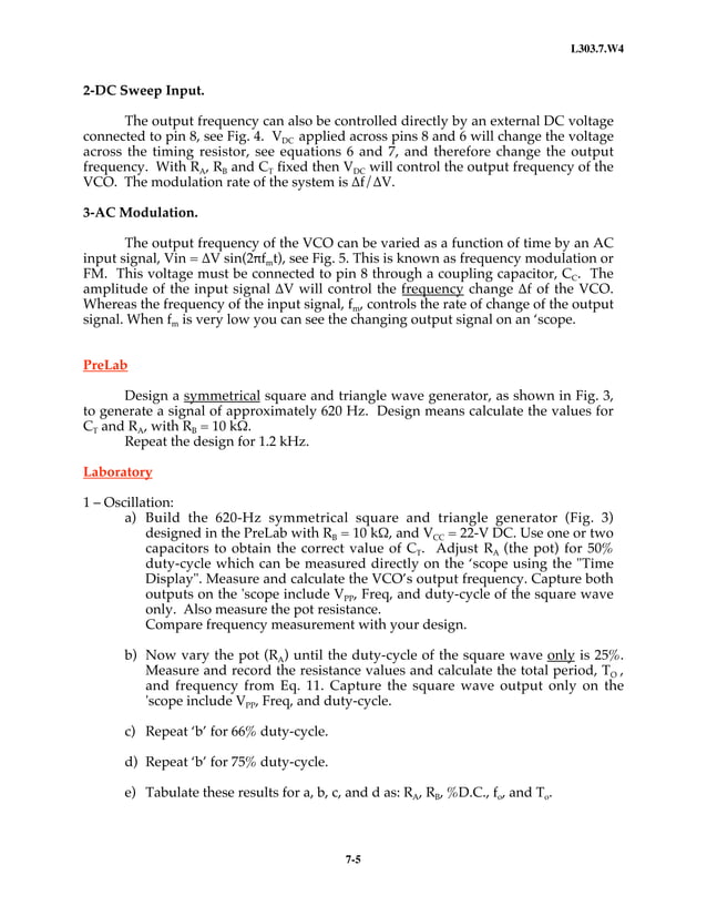 VCO_W.pdf VCO con IC aplicaciones del oscilador | PDF