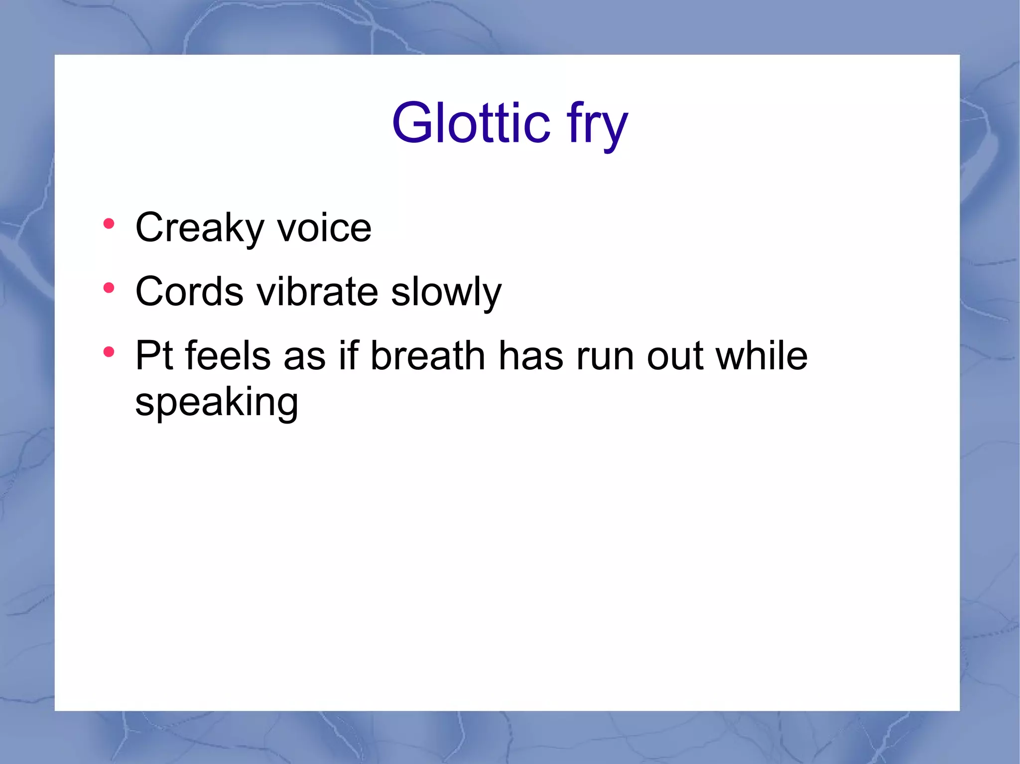 Vocal cord paralysis current concepts | PPT