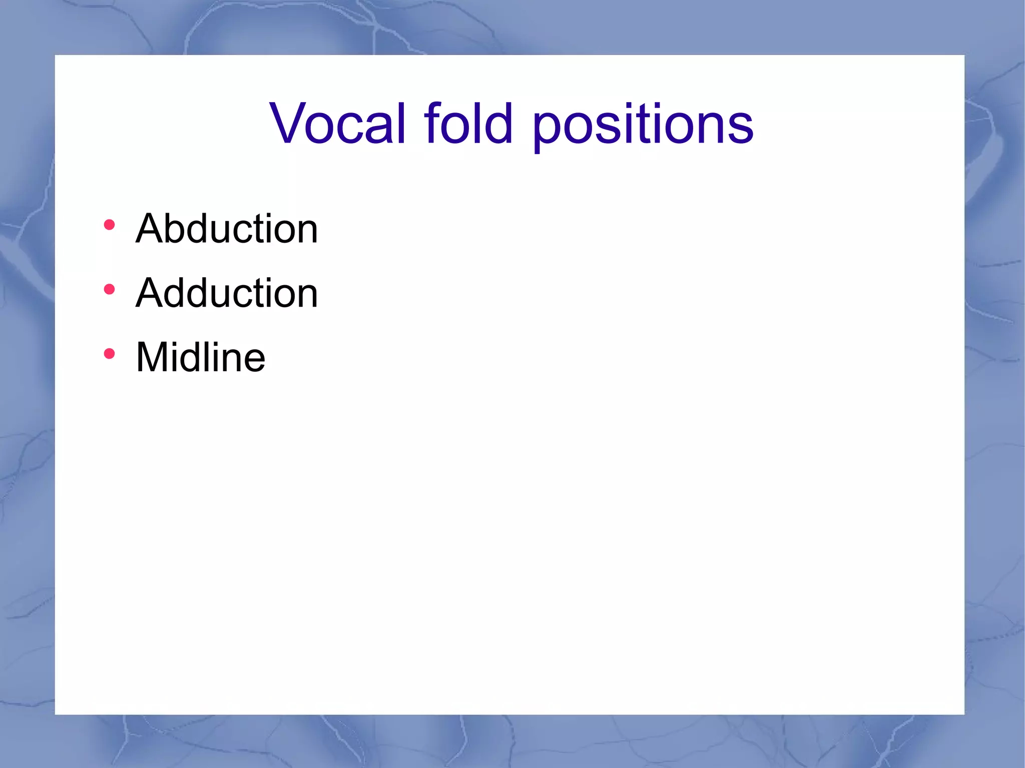 Vocal cord paralysis current concepts | PPT