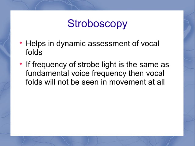 Vocal cord paralysis current concepts | PPT