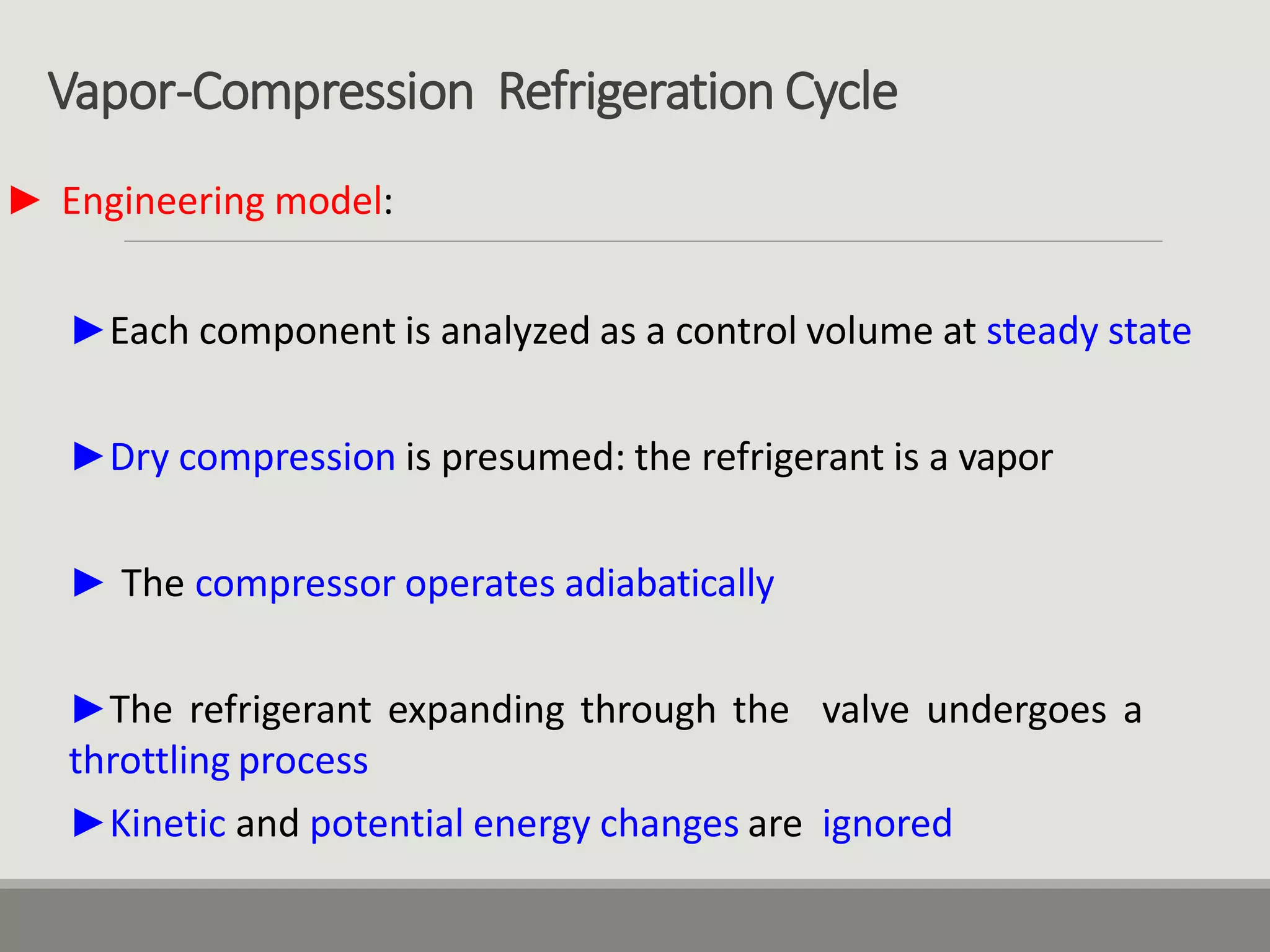 Vapor compression refrigeration cycle | PPTX