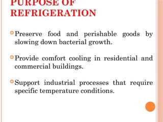 Vapor compression regrigeration cycle used for regrigeration. | PPTX ...
