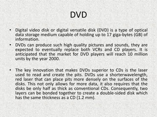 Vcrs dvds and services | PPT