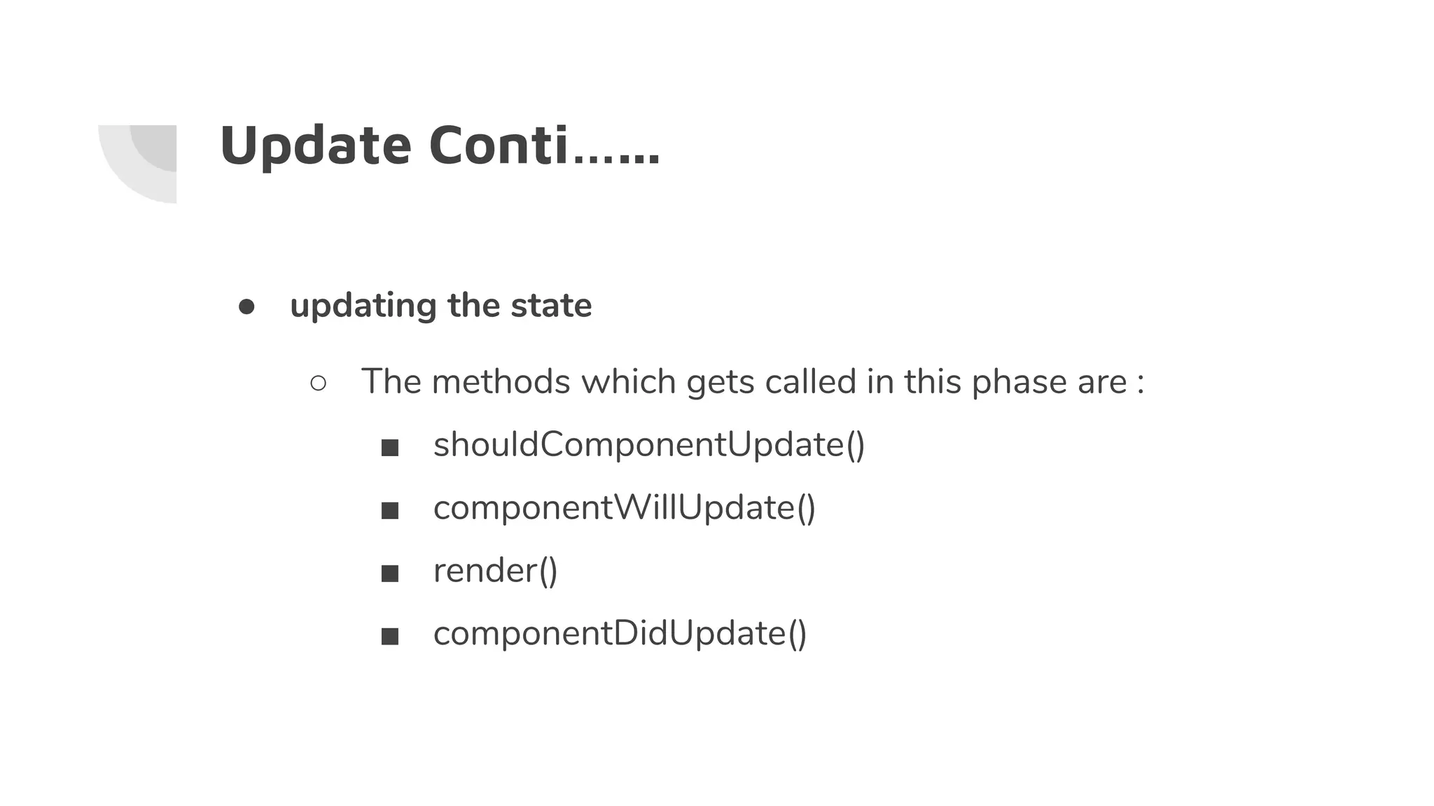 React Js Component Life Cycle Methods Ppt