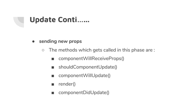 React-JS Component Life-cycle Methods | PPTX | Web Development | Internet
