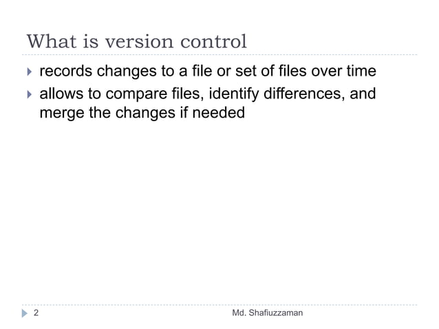 Version Control System | PPT