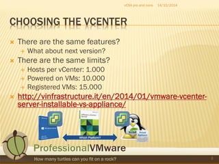 VMware vCSA pro and cons | PDF