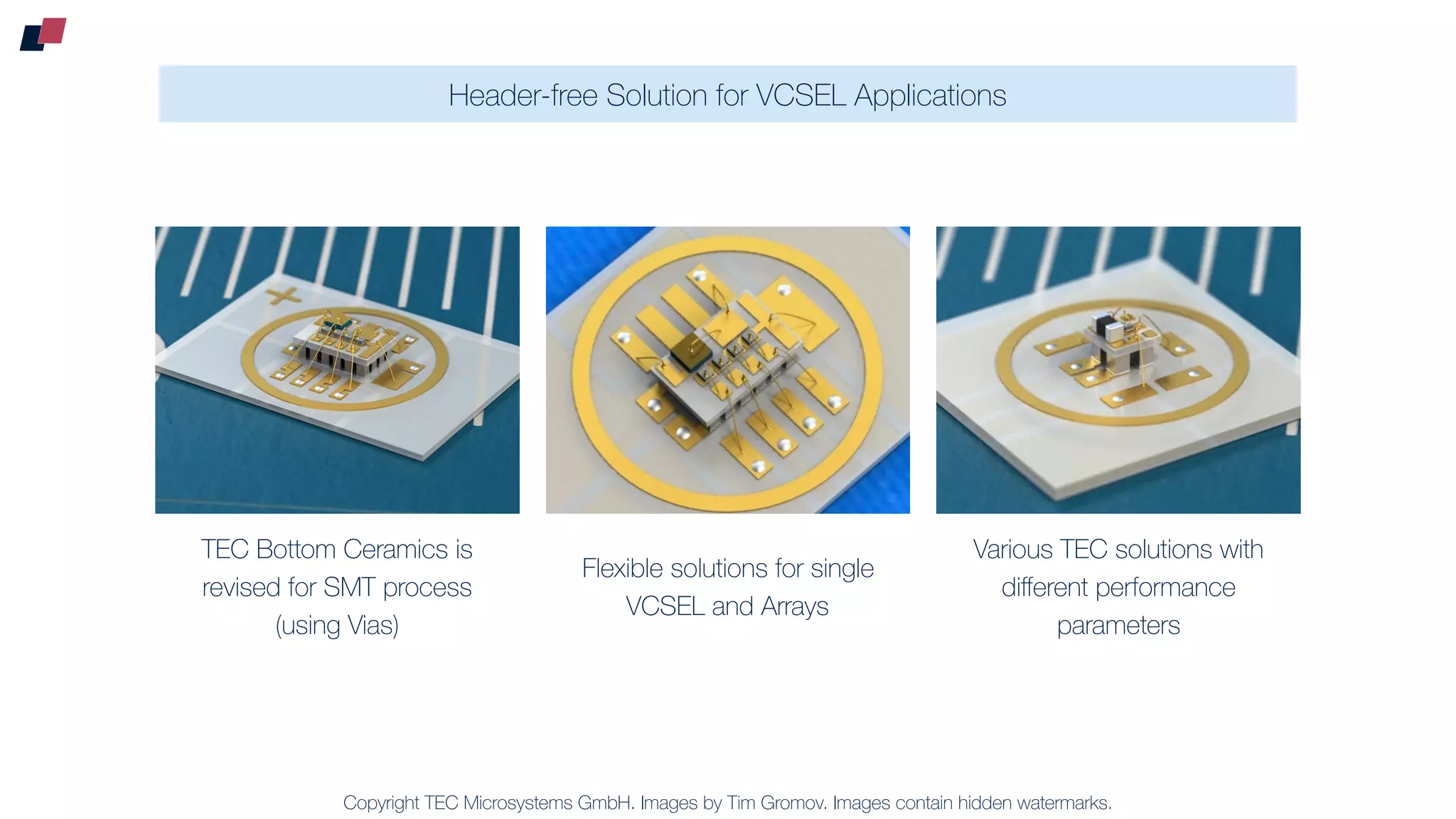 Header-free Thermoelectric Cooler concept for VCSEL applications | PPT