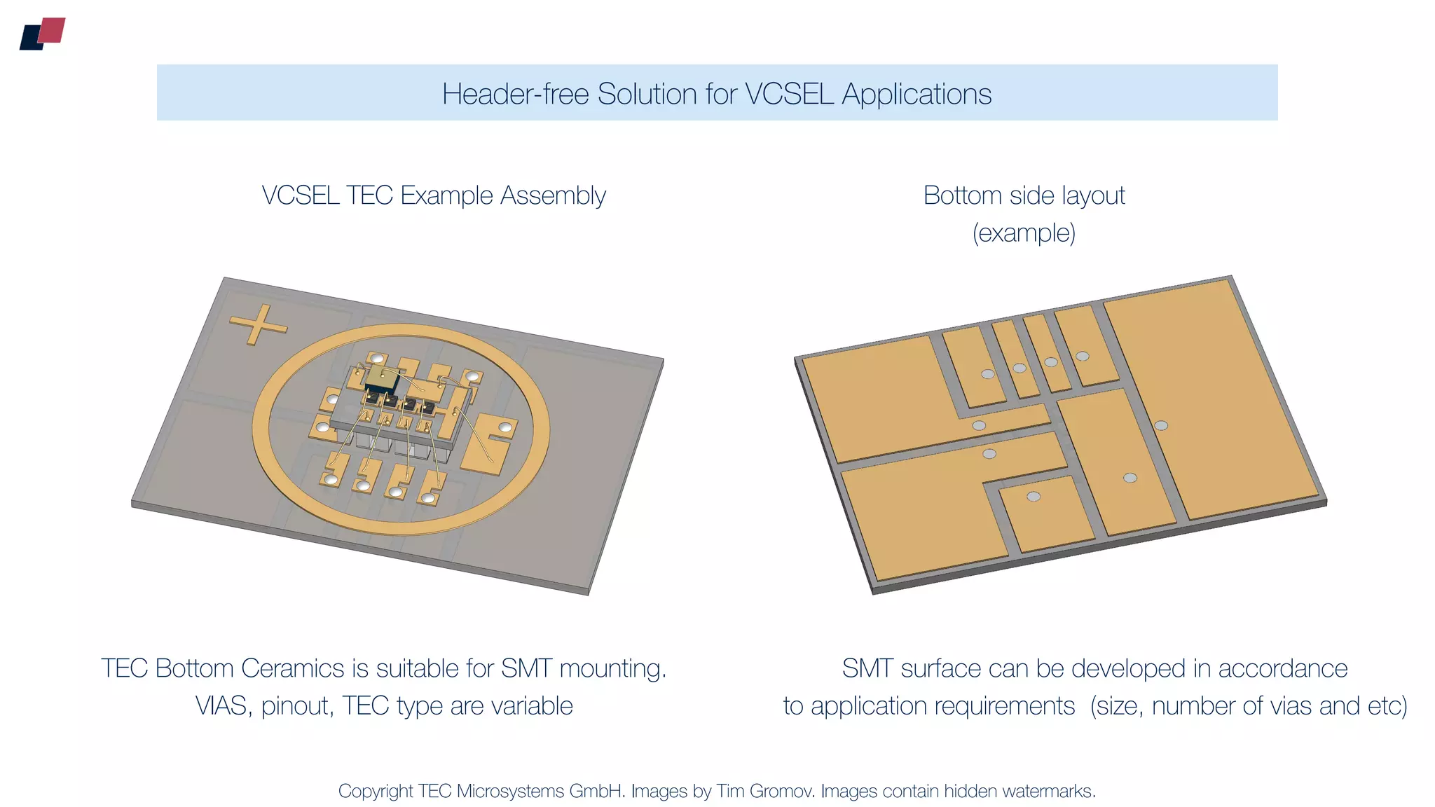 Header-free Thermoelectric Cooler concept for VCSEL applications | PPT