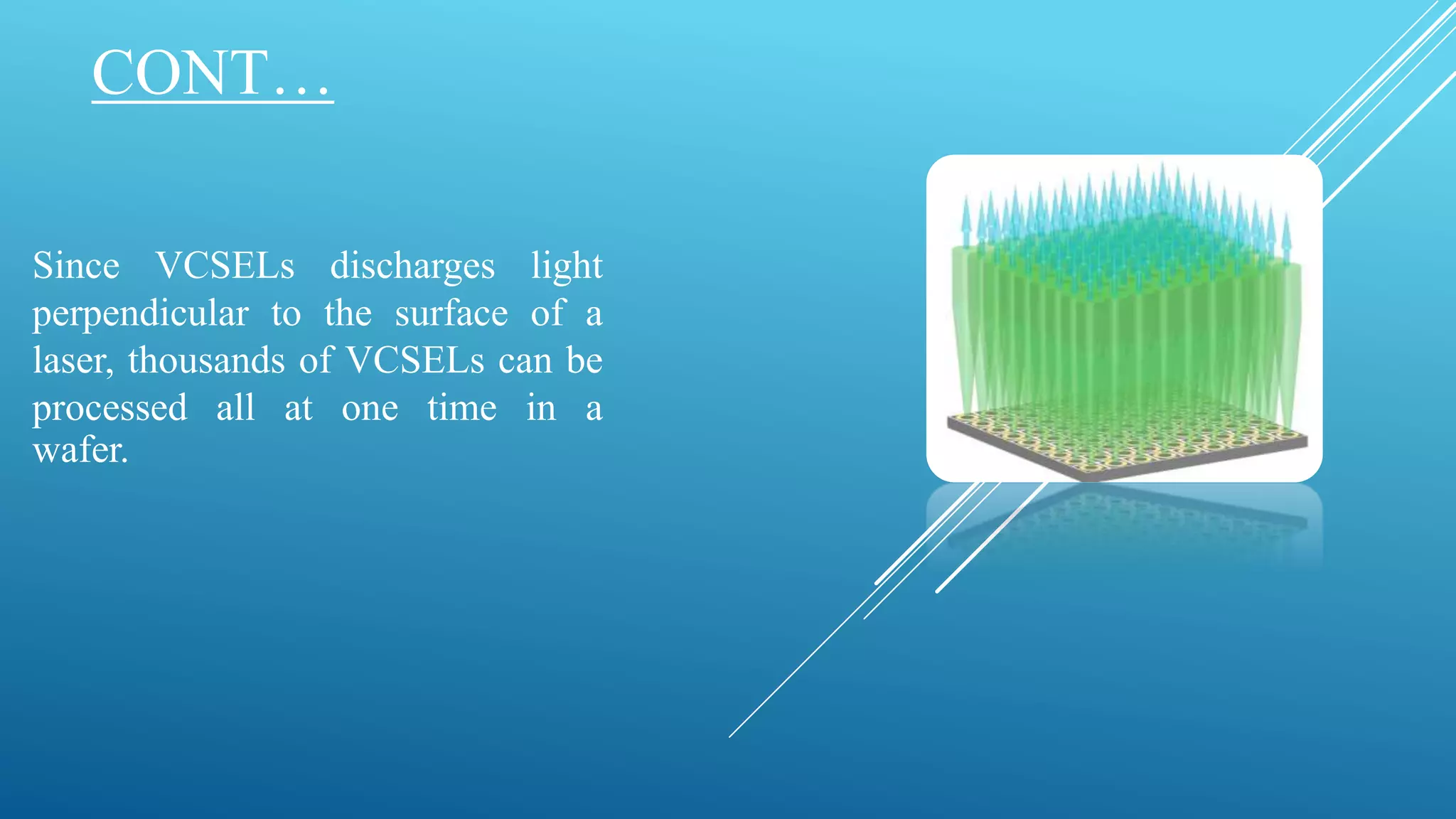 Vertical Cavity Surface Emitting Lasers ( VCSELs ) | PPTX