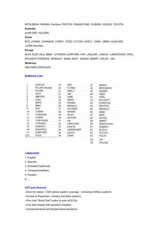 Vcs super auto diagnostic tool | DOC