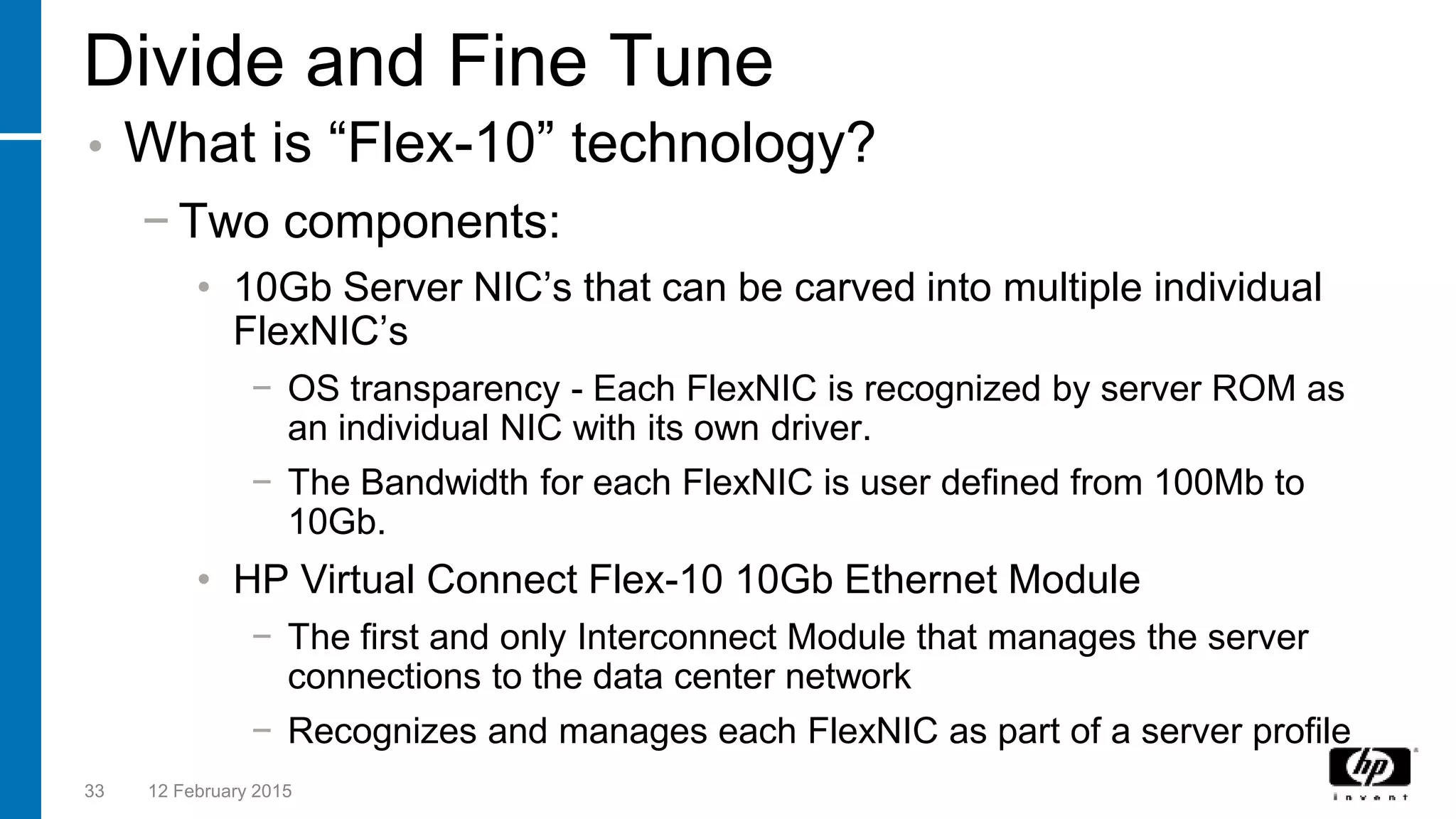 HP Virtual Connect technical fundamental101 v2.1 | PPT