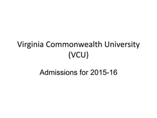 Vcu business school presentation | PPTX | Undergraduate Education | College Education