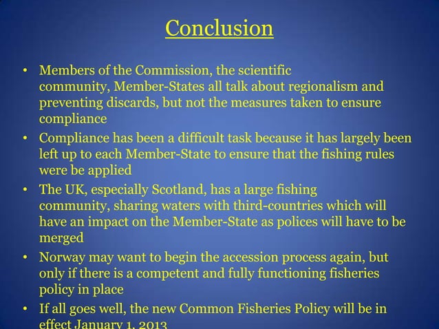 Common Fisheries Policy-Short Version | PPT