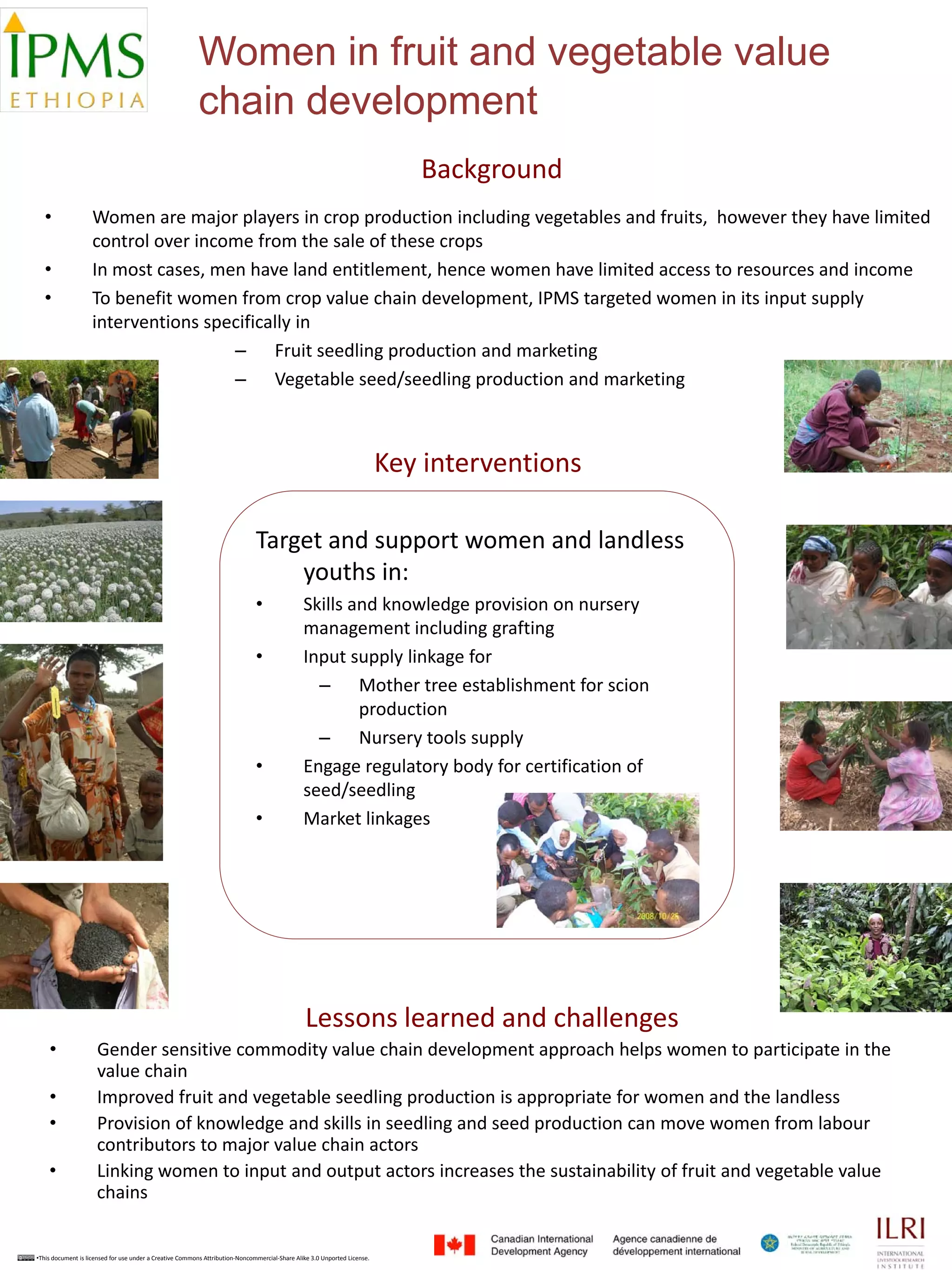 Women in fruit and vegetable value chain development | PDF