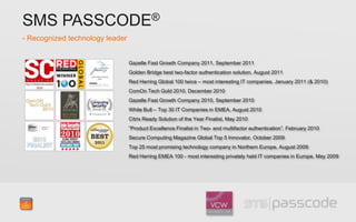 SMS Passcode - Vcw Sales Presentation | PPSX | Cloud Computing | Internet