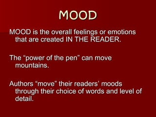 Style, Tone, & Mood | PPT