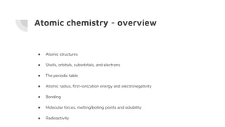 Atomic chemistry | PPTX